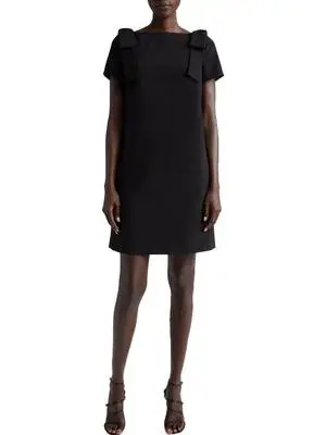 Carolina Herrera Carolina Herrera Bow Detail Shift Dress Black