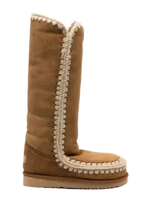 Mou Eskimo Leather Boots - Brown