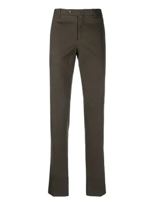 PT TORINO PT Torino Straight Leg Trousers Brown