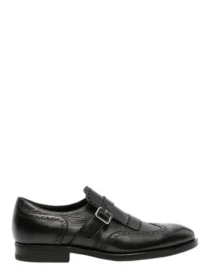 HENDERSON BARACCO Fringe-detail Monk Shoes - Black