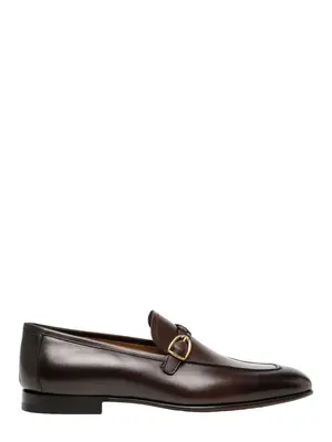 TOM FORD Martin Woven-strap Leather Loafers - Black