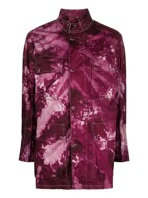 STAIN SHADE Tie-dye Print Jacket - Purple