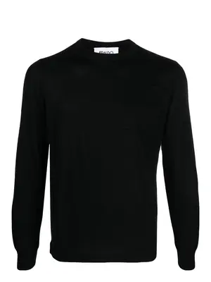 ERALDO Crew-neck Wool-blend Jumper - Black