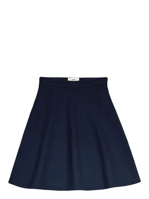 Ami A-line Knee-length Skirt - Blue