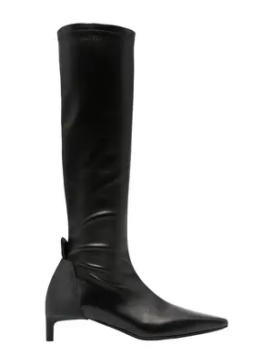 COURREGES 60mm Leather Boots - Black
