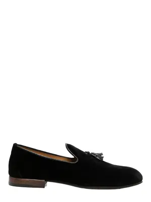 TOM FORD Nicolas Tassel-detail Velvet Loafers - Black
