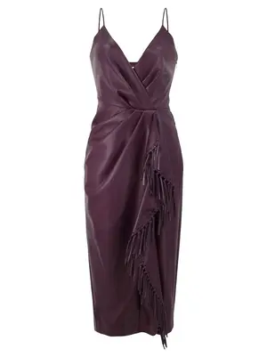 Simkhai Carlee Fringe-detailing Dress - Purple