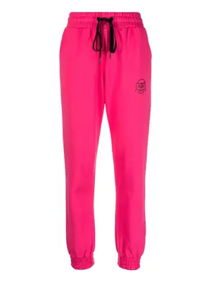 Pinko Carico Cotton Track Pants - Pink