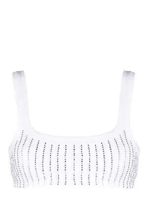 ATTICO The Attico Crystal-Embellished Bra Top