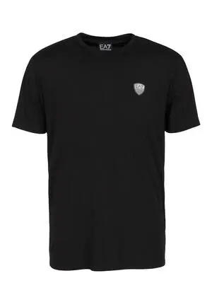 EMPORIO ARMANI Logo-patch Crew-neck T-shirt