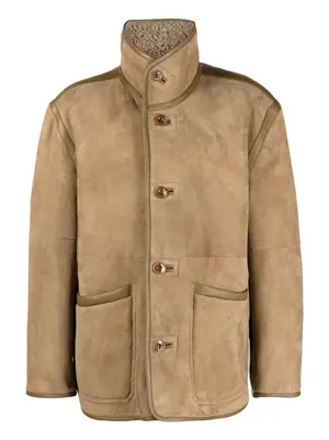LEMAIRE Reversible Shearling Jacket - Brown