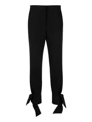 MSGM Tie-fastening Tailored Trousers - Black