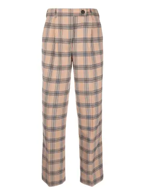Zimmermann Luminosity Checked Tailored Trousers - Neutrals