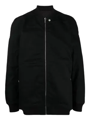 Rick Owens Cotton Bomber Jacket - Black