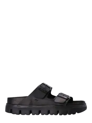 BIRKENSTOCK Papillio Arizona Buckled Slides - Black