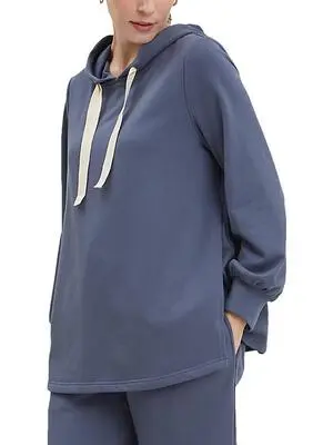 NOM MATERNITY French Terry Nursing Hoodie - Slate