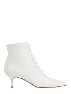 GIANVITO ROSSI Gillian Lace-up Ankle Boots - White