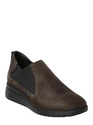Mephisto Ibelina Wedge Slip-on Sneaker - Dark Brown