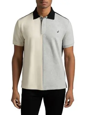 HYPERNATURAL Eclipse Supima® Cotton Blend Polo - White Multi
