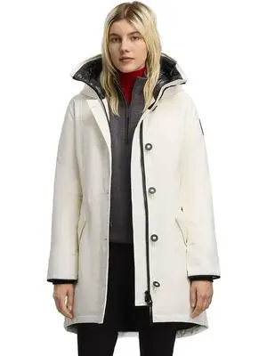 Canada Goose Canada Goose Rossclair Mid-Length Hooded Parka Northstar White