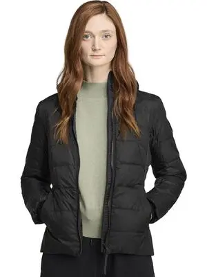 Canada Goose Canada Goose Abbott Recycled Feather Light Down-Filled Hooded Jacket Black
