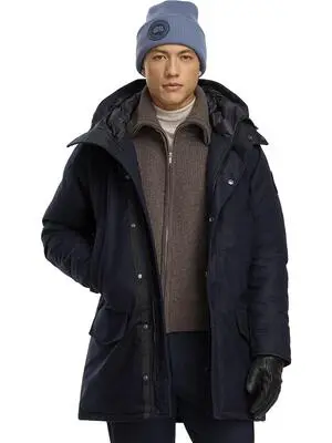 Canada Goose Canada Goose Langford Wool Parka Atlantic Navy Melange