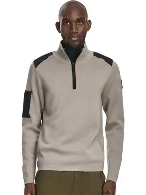 Canada Goose Stormont Quarter Zip Sweater - Limestone