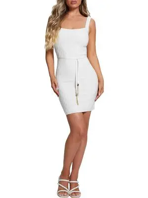 Guess GUESS Genna Knit Mini Dress White
