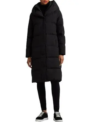 Ralph Lauren Lauren Ralph Lauren Pillow Hood Longline Puffer Jacket Black