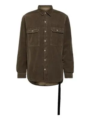 Rick Owens Cotton Corduroy Shirt Jacket - Brown