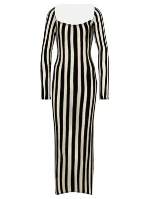 LAQUAN SMITH Striped Gown - Multicoloured