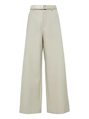 Sacai Wide-leg Pants - White
