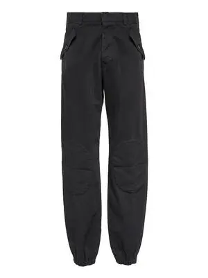 WINNIE N.Y.C Knee-pads Cotton Trousers - Black