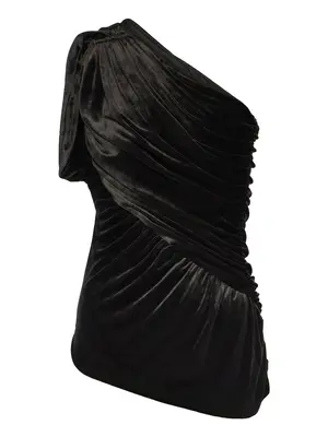 Rick Owens Amira One-shoulder Top - Black