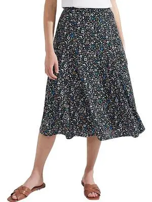 HOBBS LONDON Anika Printed Midi Skirt - Navy Multi