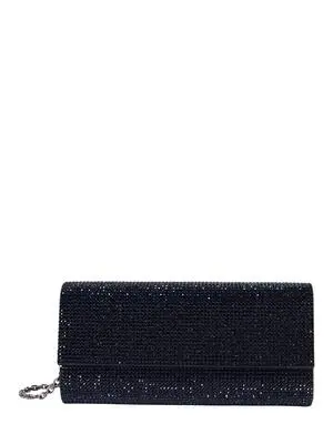 Judith Leiber Perry Crystal-embellished Clutch - Navy
