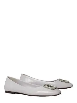 Tory Burch Georgia Pavé Ballet Bay Gray