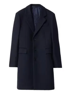 Burberry Tailored Wool Coat - Navy