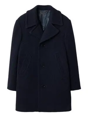 Burberry Tailored Wool Coat - Nightshade Blue/twilight Blue