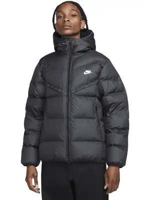 Nike Windrunner Primaloft® Storm-fit Hooded Puffer Jacket Black