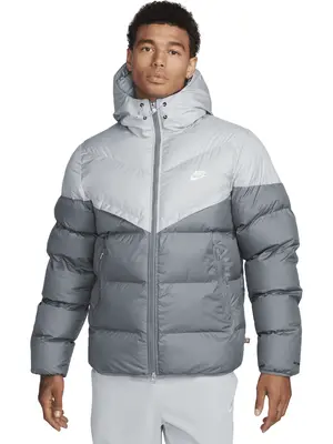 Nike Windrunner Primaloft® Storm-fit Hooded Puffer Jacket Grey