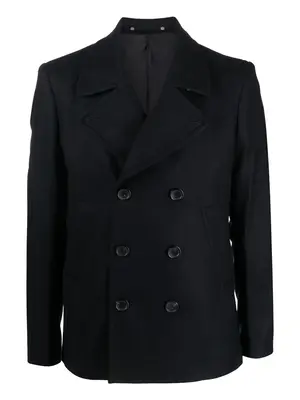 Paul Smith Paul Smith Double-Breasted Coat Blue