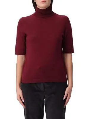 ALLUDE Pullover Sweater Burgundy