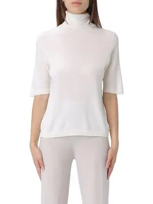 ALLUDE Pullover Sweater White