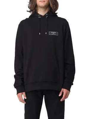 Balmain Cotton Relaxed Fit Sweatshirt - Black