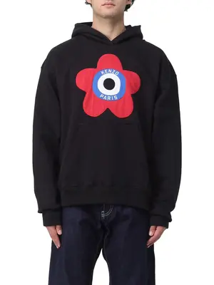 Kenzo Flower Cotton Sweatshirt - Black