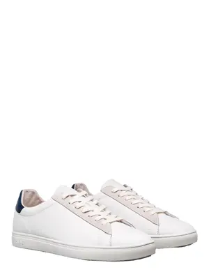 Clae CLAE Bradley California Sneaker White Leather Denim Blue