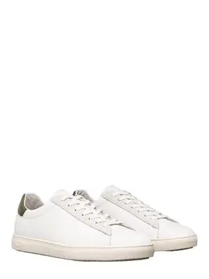 Clae Bradley California Sneaker - White/olive Leather