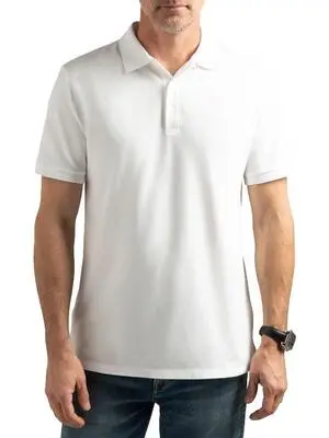 HYPERNATURAL Matterhorn Supima® Cotton Blend Polo - White