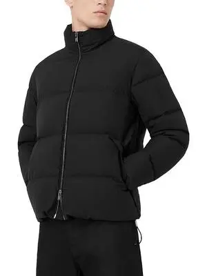 Emporio Armani Essential Quilted Puffer Coat - Solid Black